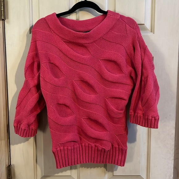 Anne Klein | Sweaters | Anne Klein Pink Sweater | Poshmark